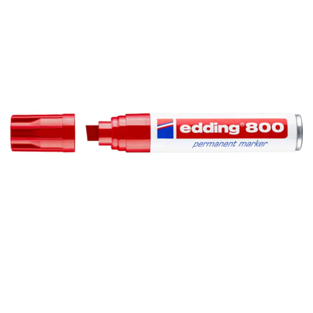 Edding 800 permanent marker red - Elried Markierungssysteme