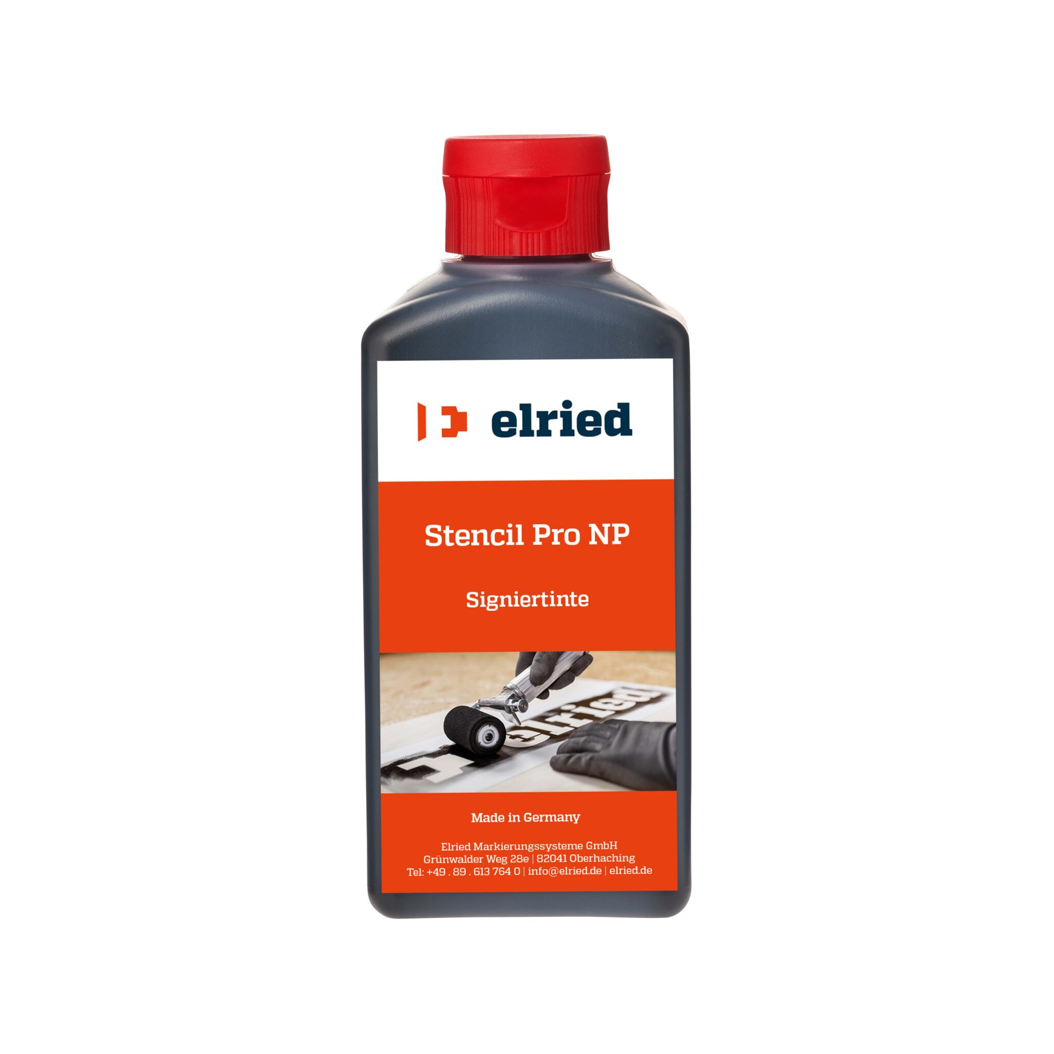 Stencil Ink Pro NP black 250ml - Elried Markierungssysteme